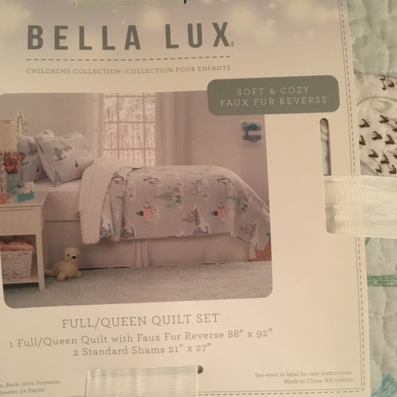Bella Luxx | Bedding | Nw Bella Lux Christmas Pastel Clrs Fullqueen Set ...